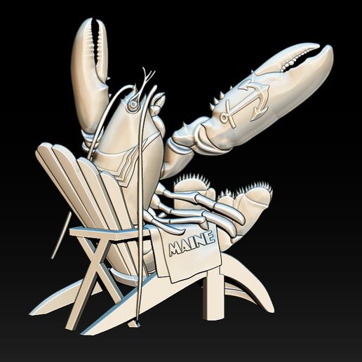 🦞 Lobster Relief 3D Model・ 3D File for 3D printing and CNC machining ...