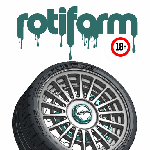 🛞 1/18 ROTIFORM LAS-R RAD - LIBERTY WALK / PORSCHE / VW / RENNSPORT ...