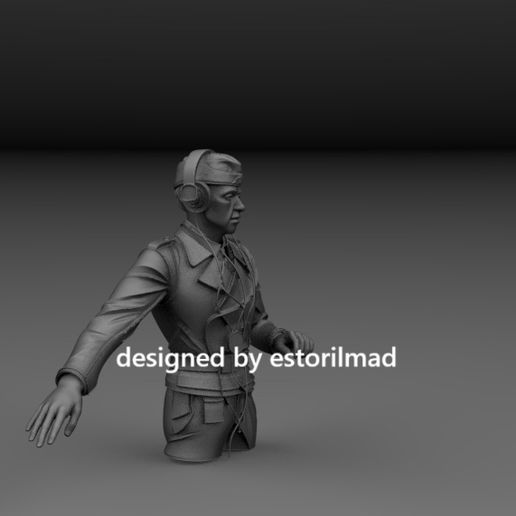 🫡 WW2 SOLDIER PANZER PANZER TANK DRIVER TIGER PANTHER V2・ STL File for ...