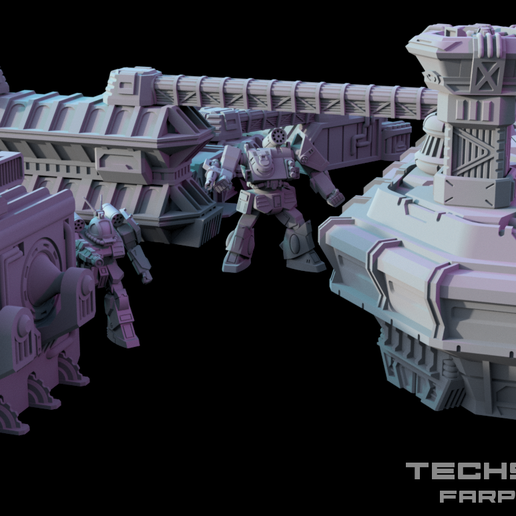 🎲 TECHSCAPE - 6mm - Farpoint Colony (Hexless Battletech Terrain)・ 3D ...