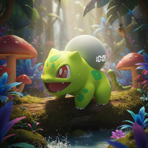 🌱 Bulbasaur holder for Alexa - Color printing・ 3MF File for 3D printing ...