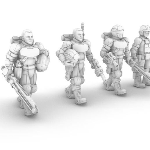 🧑‍ ️ 28mm Modular Mech Pilot On Foot・ 3D File for 3D printing・Cults