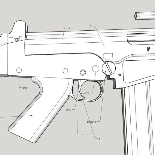 🔫 fn fal prop・ STL File for 3D printing・Cults