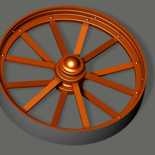 🛞 Spoked Wheel・Free STL File for ・Cults
