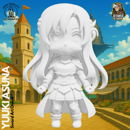🗡️ Chibi Yuuki Asuna - Sword Art Online Fan Art 3D Model・ STL File for ...