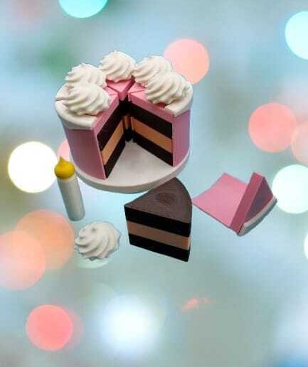 ️ Play Food Magnetic Cake Set with Birthday Candles Personal Use・ 3D ...