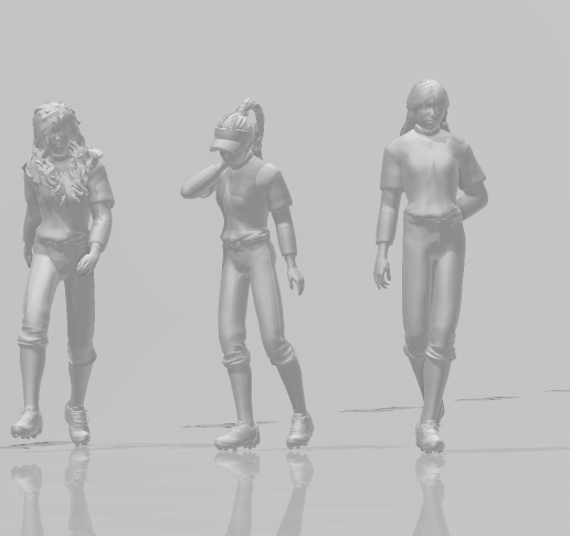 🥎 softball girls・ STL File for 3D printing・Cults