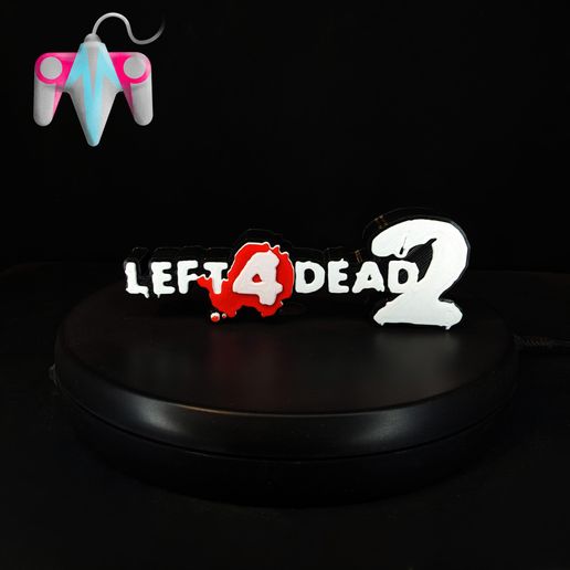 🎮 L4D2 Logo Wall/Shelf Decor・ STL File for ・Cults