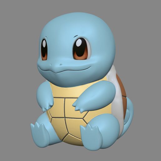 🆓 Squirtle - Modèle gratuit à imprimer en 3D (Fan Art)・Fichier STL ...