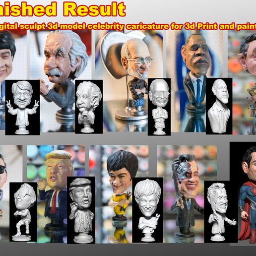 🆓 Free Albert Einstein caricature-pixelated evolution version 3d model ...