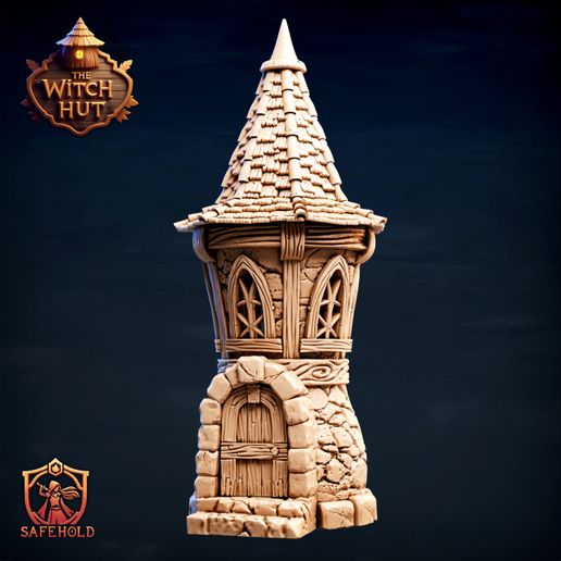 3D file The Witch Hut: Fantasy Tower 🧙‍♀️ ・Template to download and 3D ...
