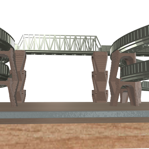 🌉 KATO N Gauge Modular Viaduct and Graduated Pier System・ STL File for ...