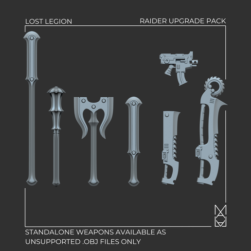 🎲 Raider Upgrade Pack (Pre-Supported)・ 3D File for 3D printing・Cults