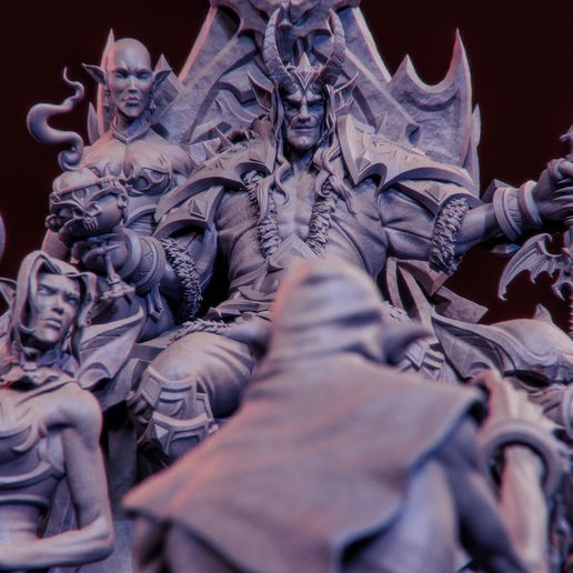 🗺️ Sire Denathrius | World of Warcraft fan art・ 3D File for 3D printing ...