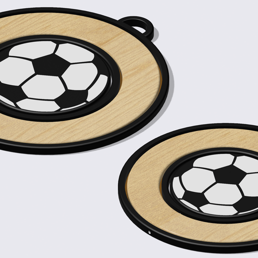 ⚽ Soccer ball Keychain・Free 3MF File for ・Cults