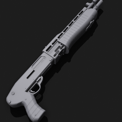🔫 SPAS-12 Shotgun Without Stock ( Prop-Gun ) 1/1 Size・ STL File for 3D ...