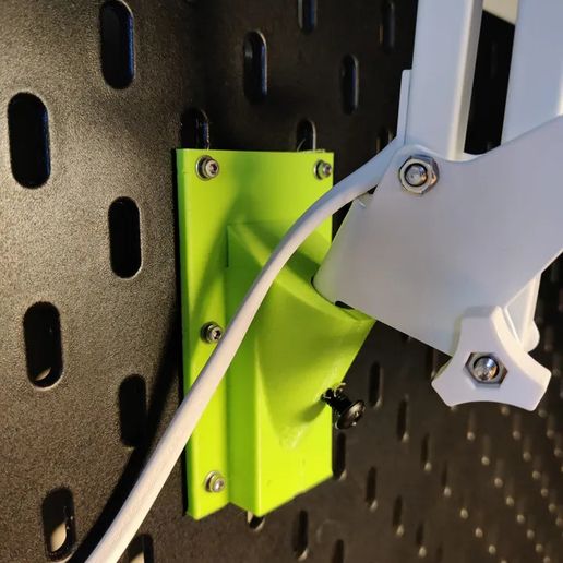 🔦 SKADIS mount for TERTIAL Lamp + T-Slot Support・Free STL File for ・Cults