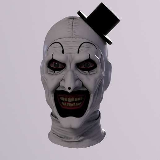 🎨 Art the Clown head (2) (terrifier)・ STL File for 3D printing・Cults