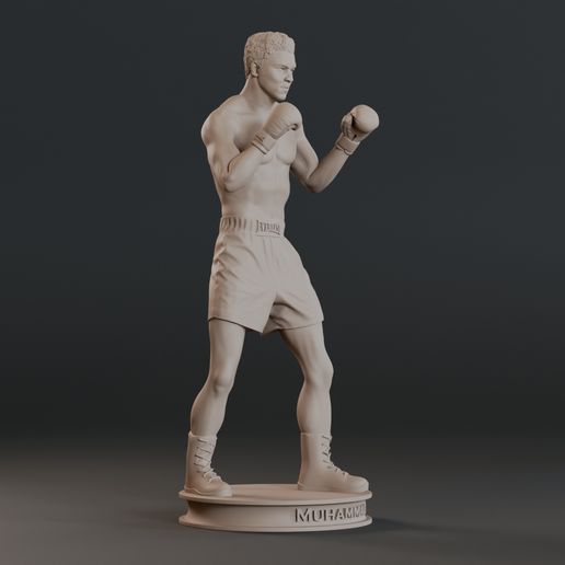 🗿 Muhammad Ali Full-body Sculpture・ STL File for 3D printing and CNC ...