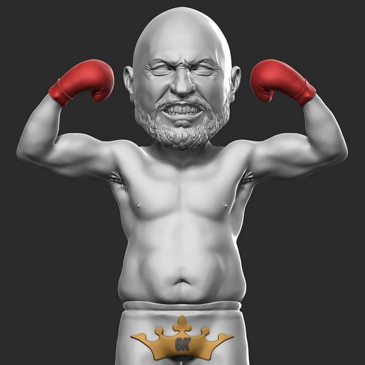 STL file Tyson Fury 3D printing model 🎨 (OBJ)・3D printable model to ...
