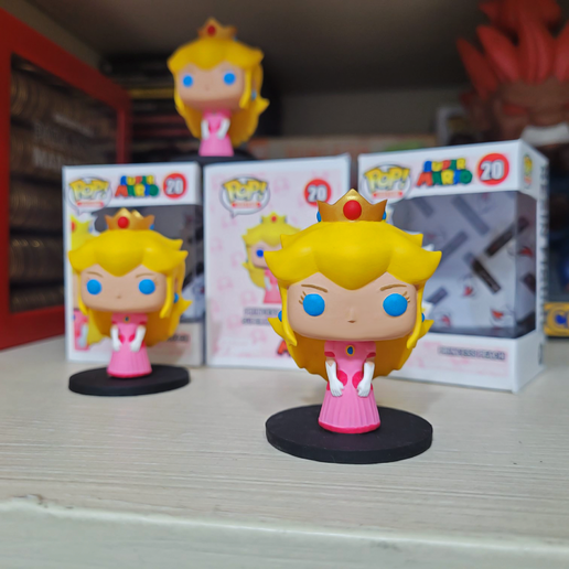 👸 PRINCESS PEACH MARIO BROS FUNKO POP TOYART・ 3D File for 3D printing・Cults