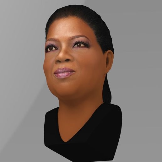 👤 Oprah Winfrey bust for full color 3D printing・ STL File for 3D ...