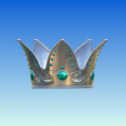 👸 White Queen Crown- Alice in Wonderland・ STL File for 3D printing・Cults