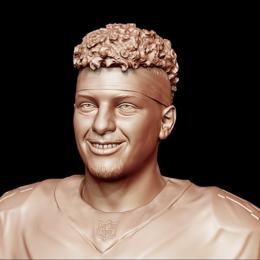👤 Patrick Mahomes・ STL File for 3D printing and CNC machining - Laser ...