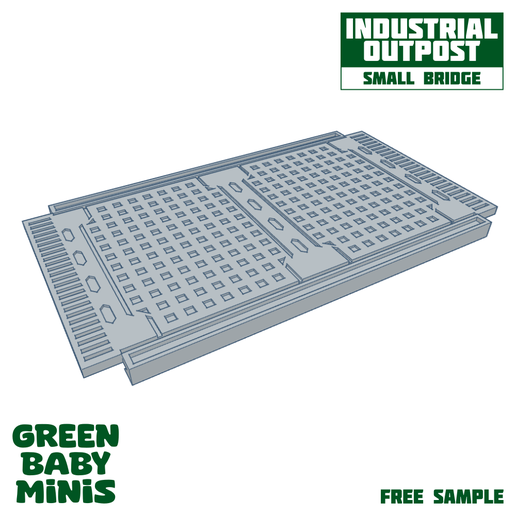 🤏 Industrial Outpost: Small Bridge | Digital STL Terrain Set ...