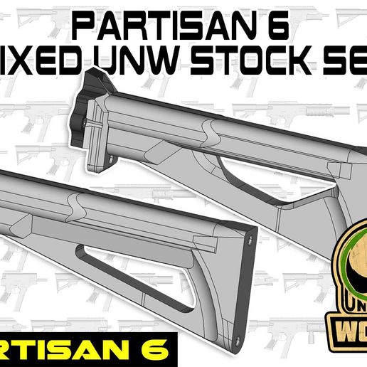 Free STL file Partisan 9 FIXED UNW partisan 6 butt stock 🔫 ・3D printer ...