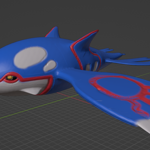 🦸 Kyogre・ STL File for 3D printing・Cults