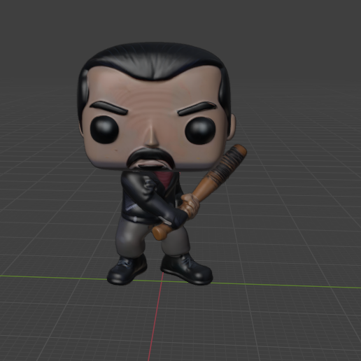 STL file Funko pop Negan with Lucille The Walking Dead TWD 🚶 ・3D ...