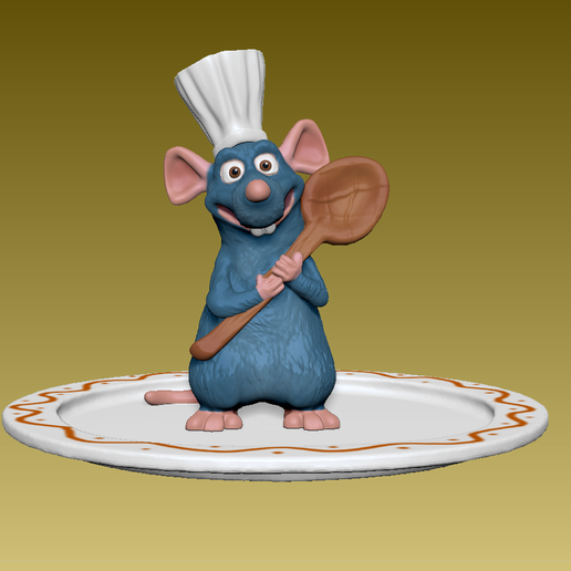 🐀 remy the rat from ratatouille・ STL File for 3D printing・Cults