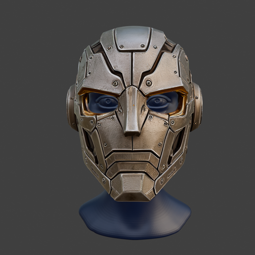 🎭 Genos’ Cyborg Helm・ STL File for 3D printing・Cults
