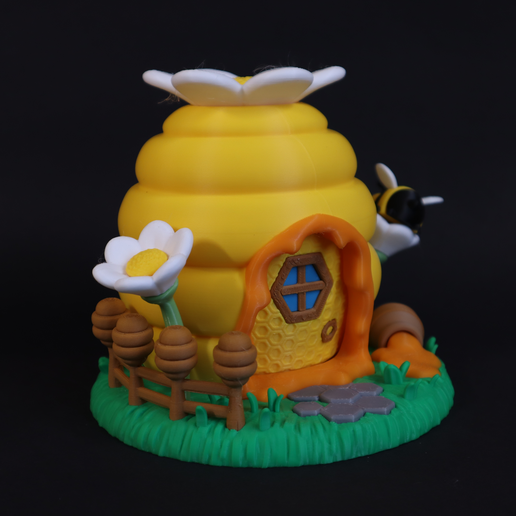 🚪 BeeHive (mechanical door) with mini Bee・ 3D File for 3D printing・Cults