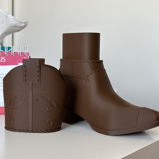 🤠 Cowboy Boot Bank/Container・ 3D File for 3D printing・Cults