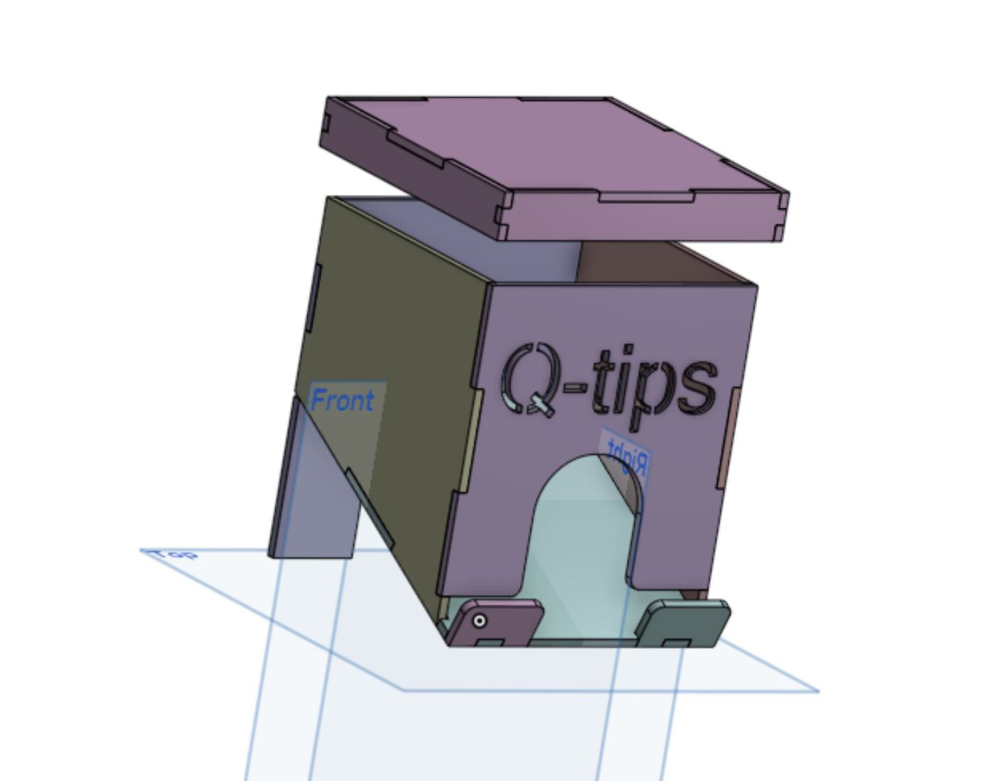 Free Stl File Q Tip Holder Laser Cut・object To Download And To 3d Print・cults