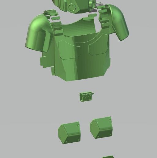 💂 Astral guard flak armor・ STL File for ・Cults