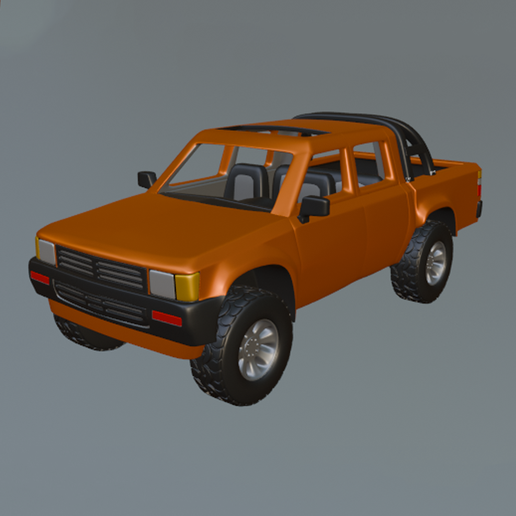Бесплатный STL файл Toyota hilux double cab - pickup truck 🚗 ・3D ...