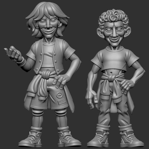 🎬 Bill and Ted Cast Figures・ STL File for 3D printing・Cults