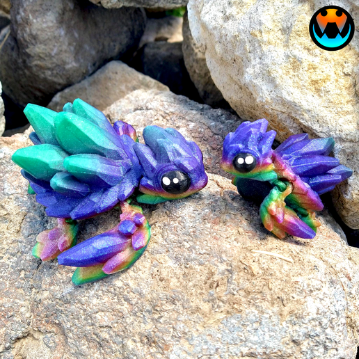 🐢 Gemstone Turtle, Precious Gem Turtle, Cinderwing3D, Print in Place ...