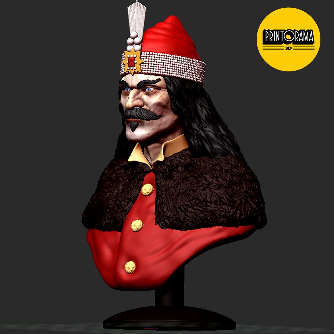 STL file Vlad Tepes The Impaler - Original Dracula - Bust・3D printer design to download・Cults