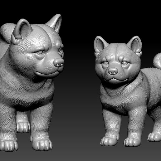 🐱 Siberian Husky model - Husky statue - 3D print・ 3D File for 3D ...