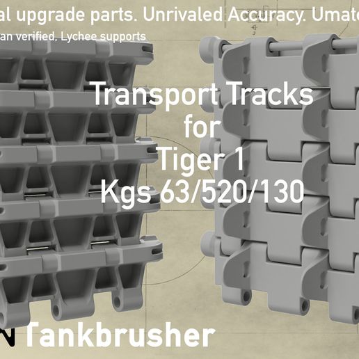 3D file 1/35 Tiger I - Transport Track - #352404101 🐅 ・Model to ...