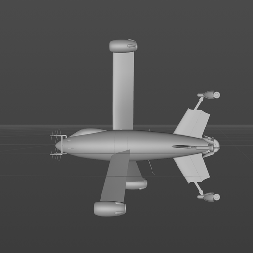 🛬 Triebflügel vertical take-off and landing aircraft digital model・ OBJ ...