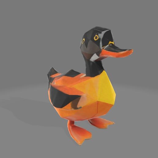 STL file Low Poly Duck 🦆 ・Design to download and 3D print・Cults