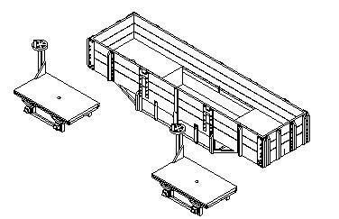 🚂 WDLR E type open wagon (60cm gauge) 1/100 scale・ 3D File for 3D ...