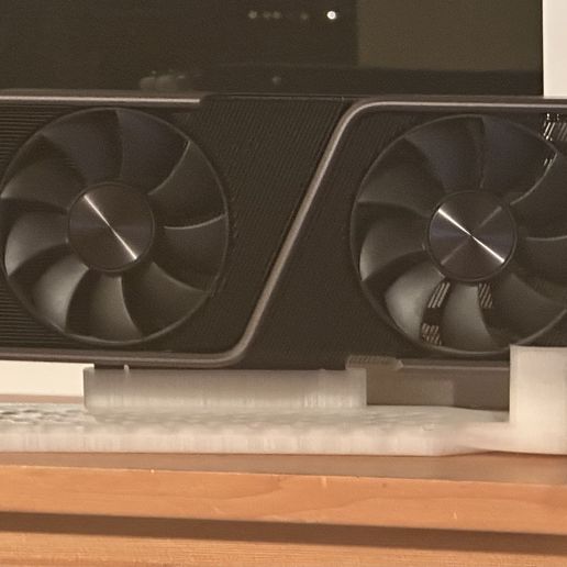 3D printable Graphics Card (GPU) Stand/Holder for Display • made with ...