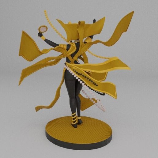 🐉 African goddess Oxum ( Òṣun )・ STL File for 3D printing・Cults