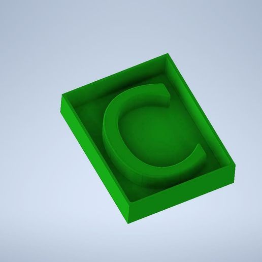 STL file C Letter 🧼 ・3D printer model to download・Cults